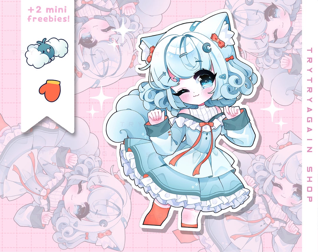 Alolan Vulpix Pokemon Waterproof Vinyl Sticker Pack Laminated Kawaii ...