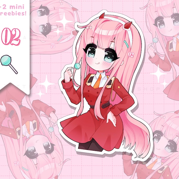 Zero Two Stickers - Etsy