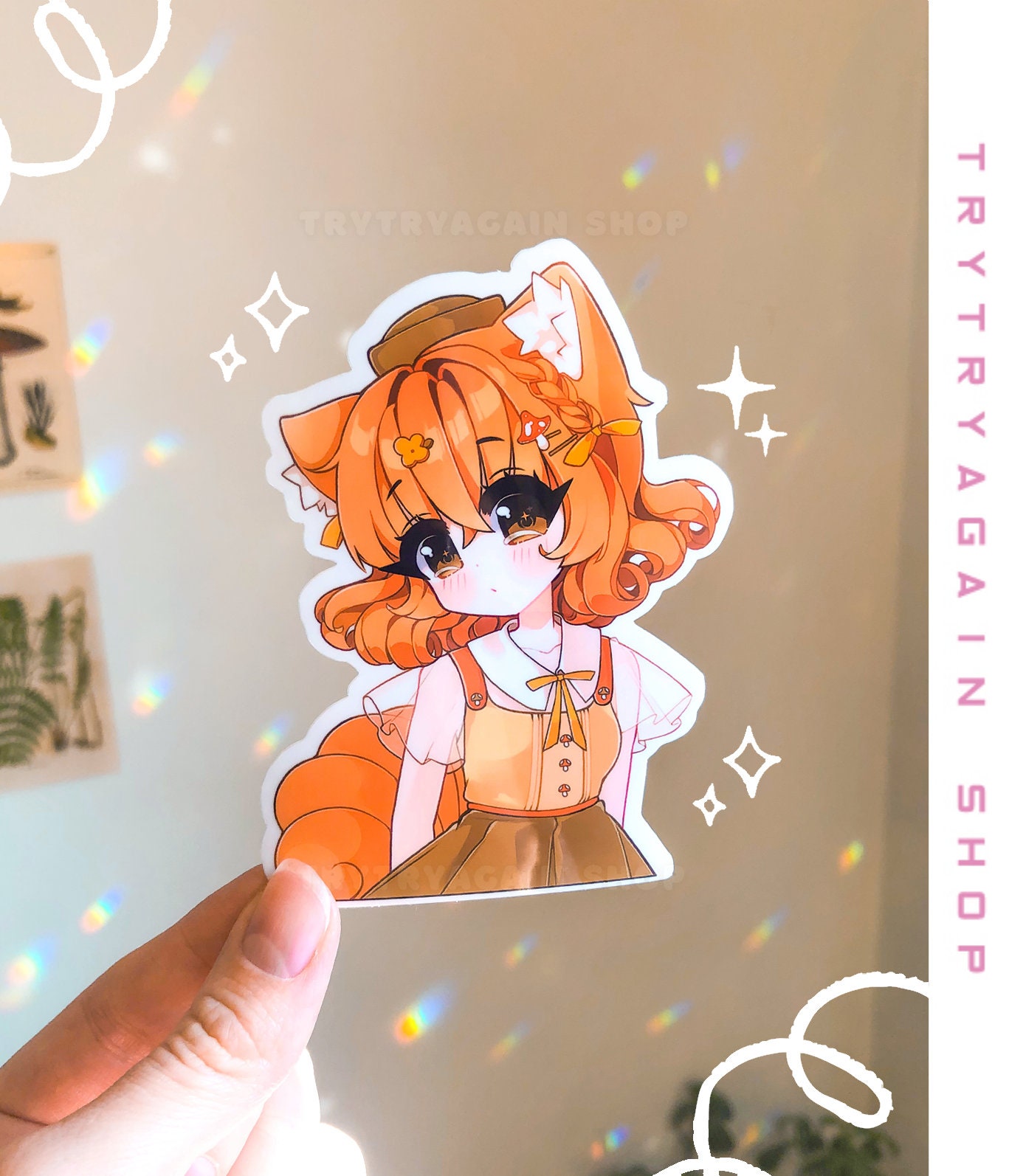 Mushroom Vulpix Waterproof Vinyl Sticker Pack Laminated - Etsy