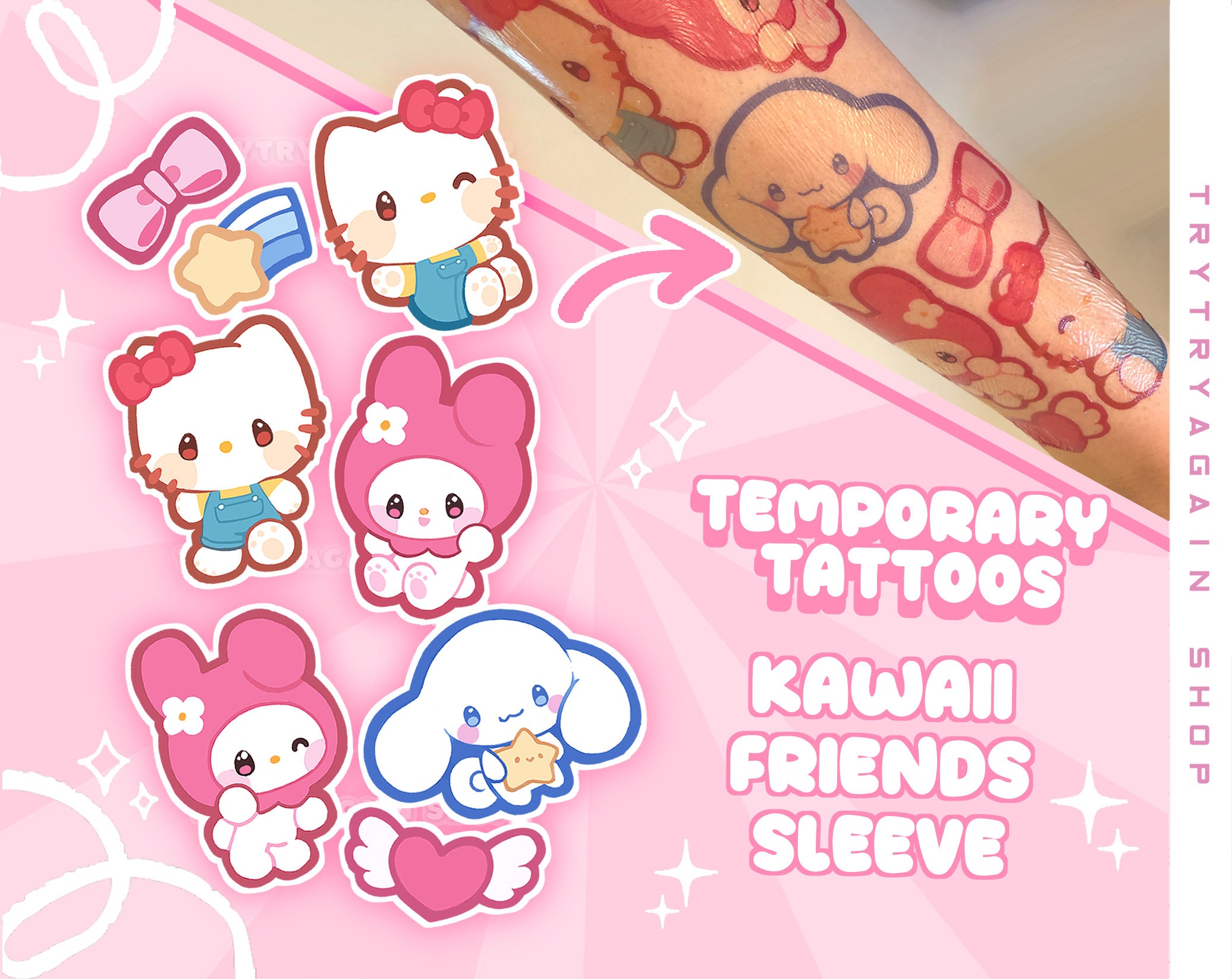 Quelques Jolis Motifs De Tatouage Hello Kitty