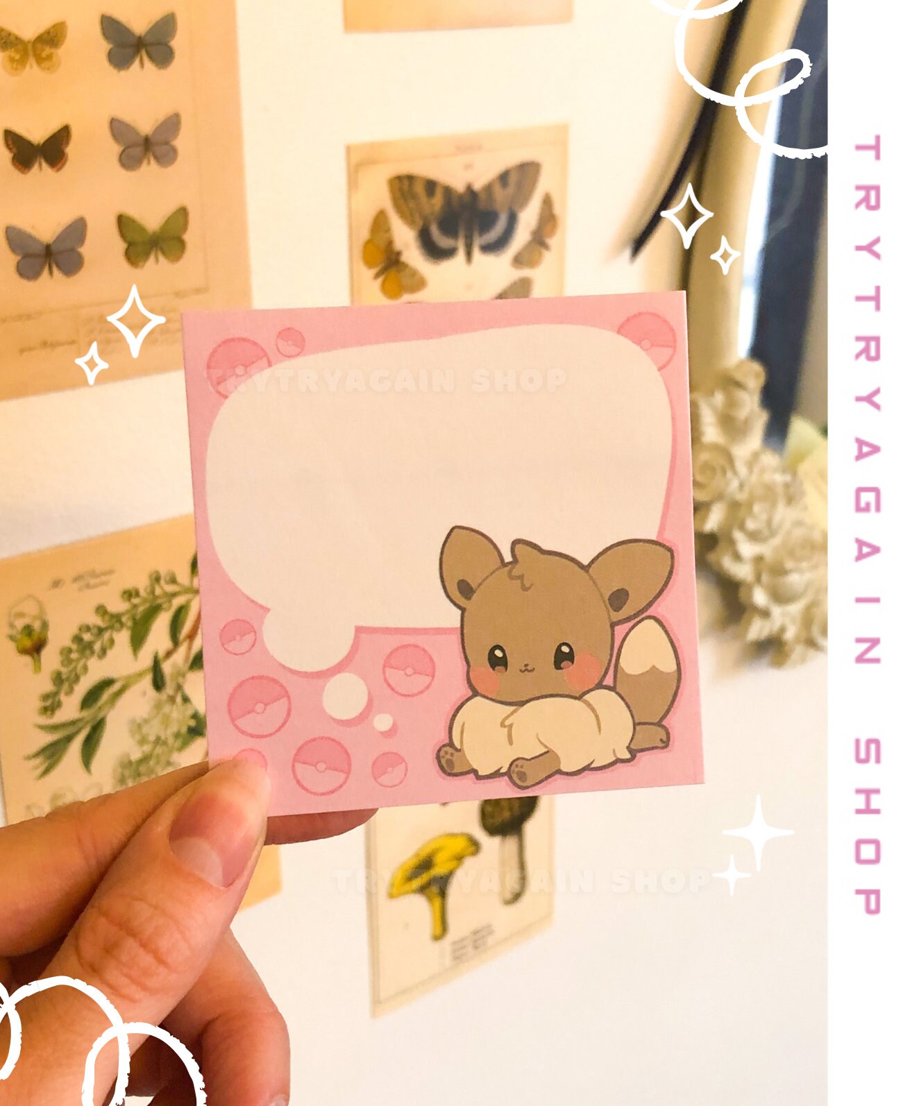 Floppy Eevee Post-it Note Memo Pad 3 X 3 50 - Etsy