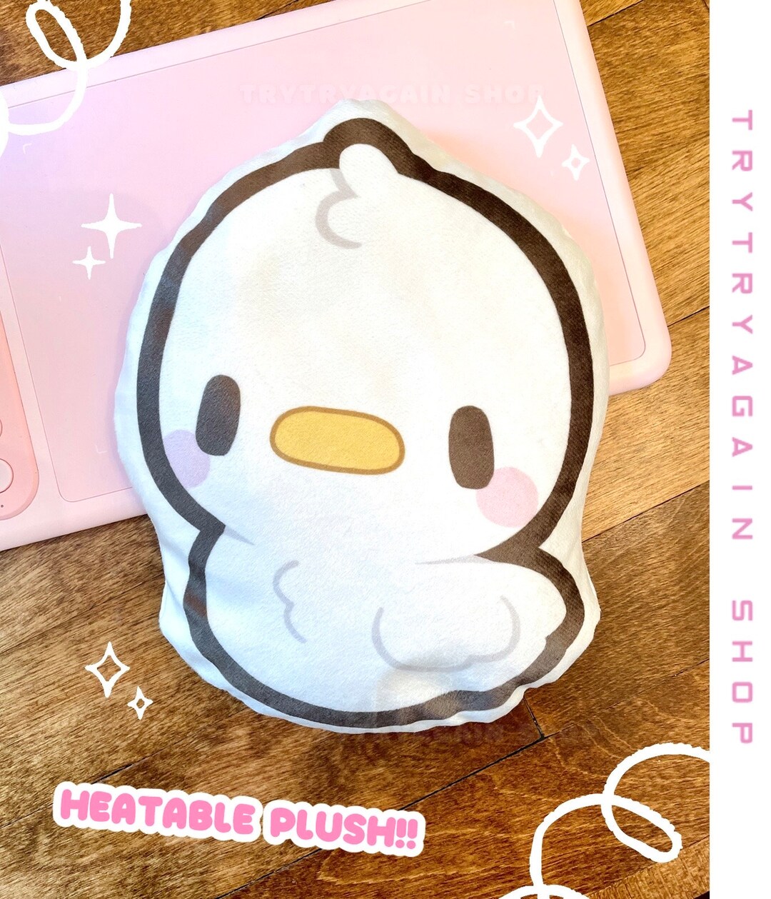 Chibi Ducky Microwave Plush - Soft Kawaii Rice Filled Heat Pack for ...