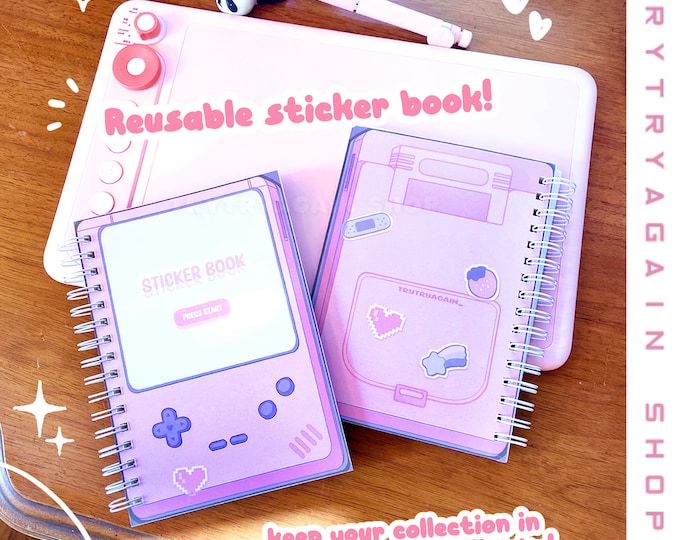 Reusable Stickerbook Cat Mouse Circus Dance 50 Pages Sticker Storage - Etsy