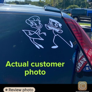 I Love Lucy Stick Figure Decal - Etsy