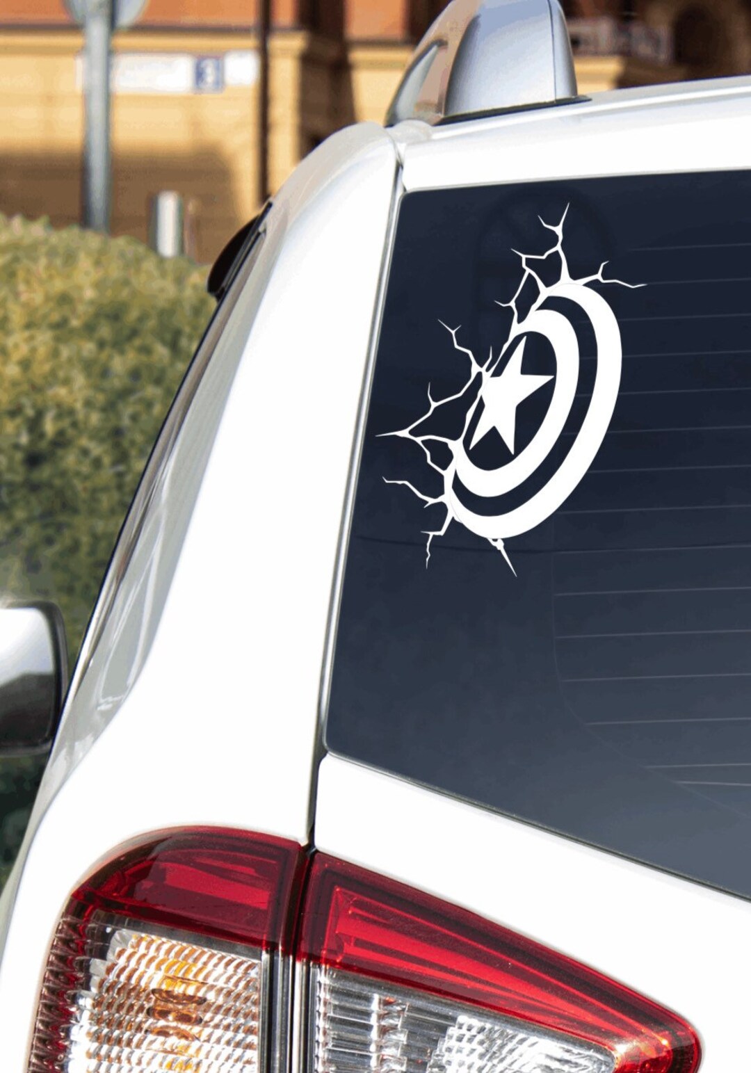 Captain America Inspired Shield Decal. Steve Rogers Decal. Marvel ...