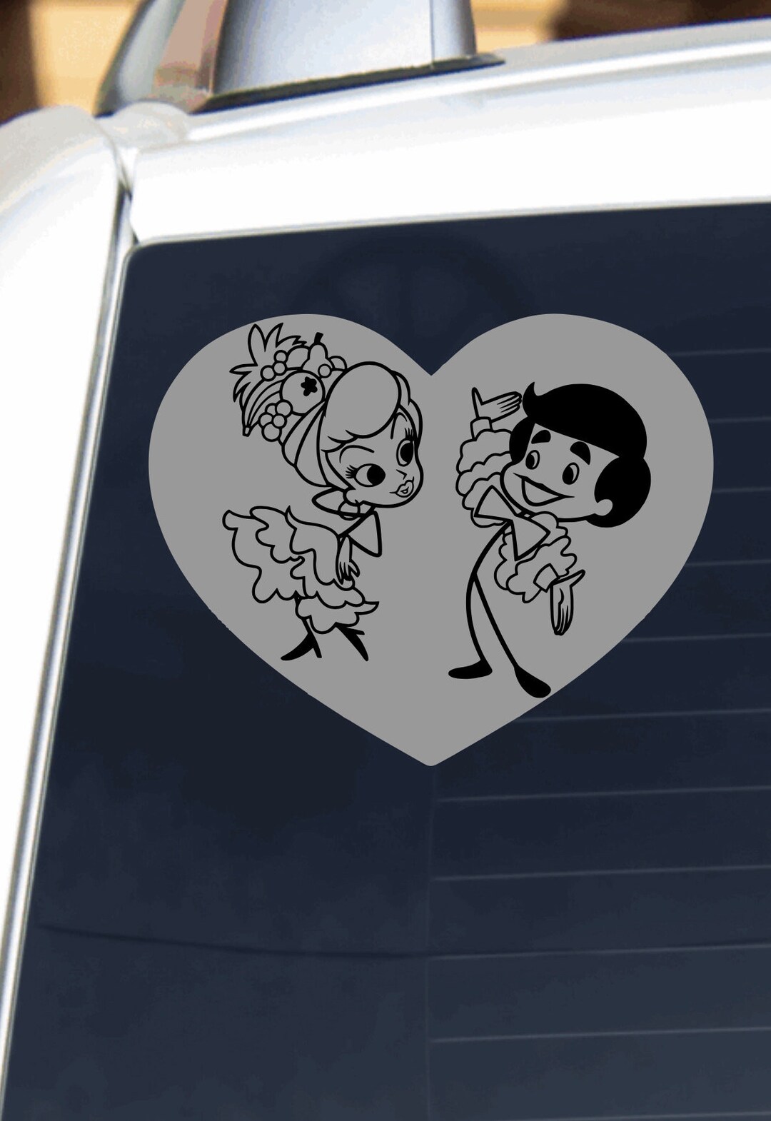 I Love Lucy Stick Figure Decal - Etsy