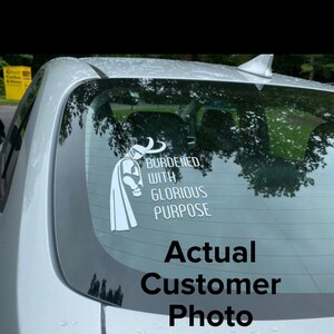 LOKI Inspired Decal. Burdened With Glorious Purpose Decal. Marvel ...