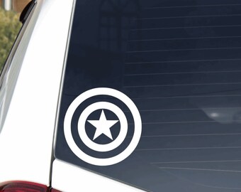 Captain America Laptop Sticker - Etsy