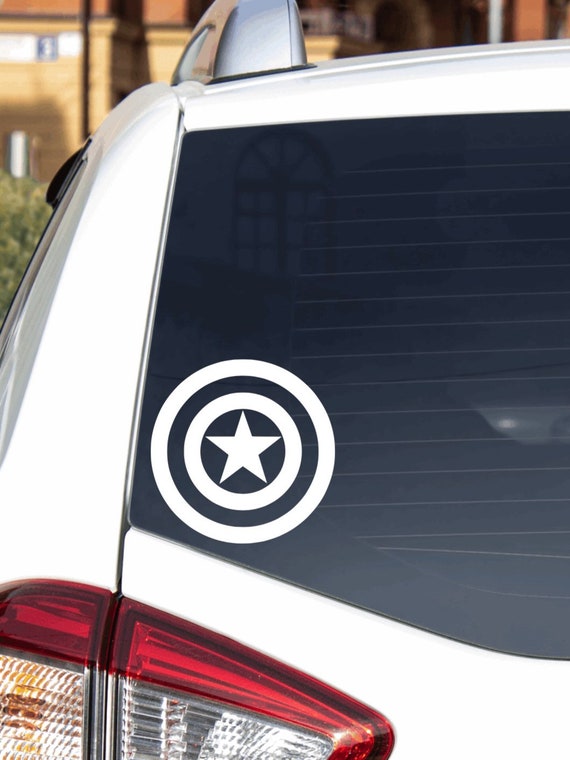 Captain America Inspired Shield Decal. Steve Rogers Decal. - Etsy