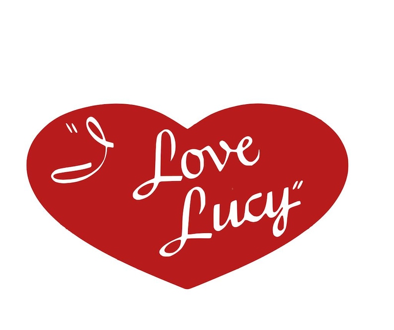 I Love Lucy Heart Decal - Etsy