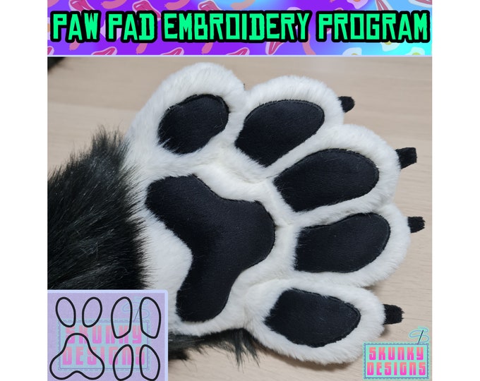 DIGITAL Feral Hand Paw Pattern for Fursuits - PDF Download - Etsy Canada