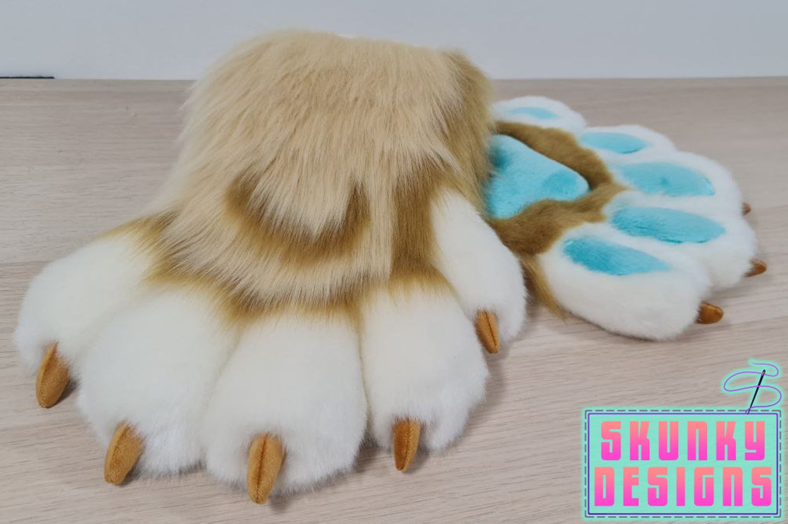 PATTERN Slim-style Puffy 5 Finger Hand Paws High Detail - Etsy