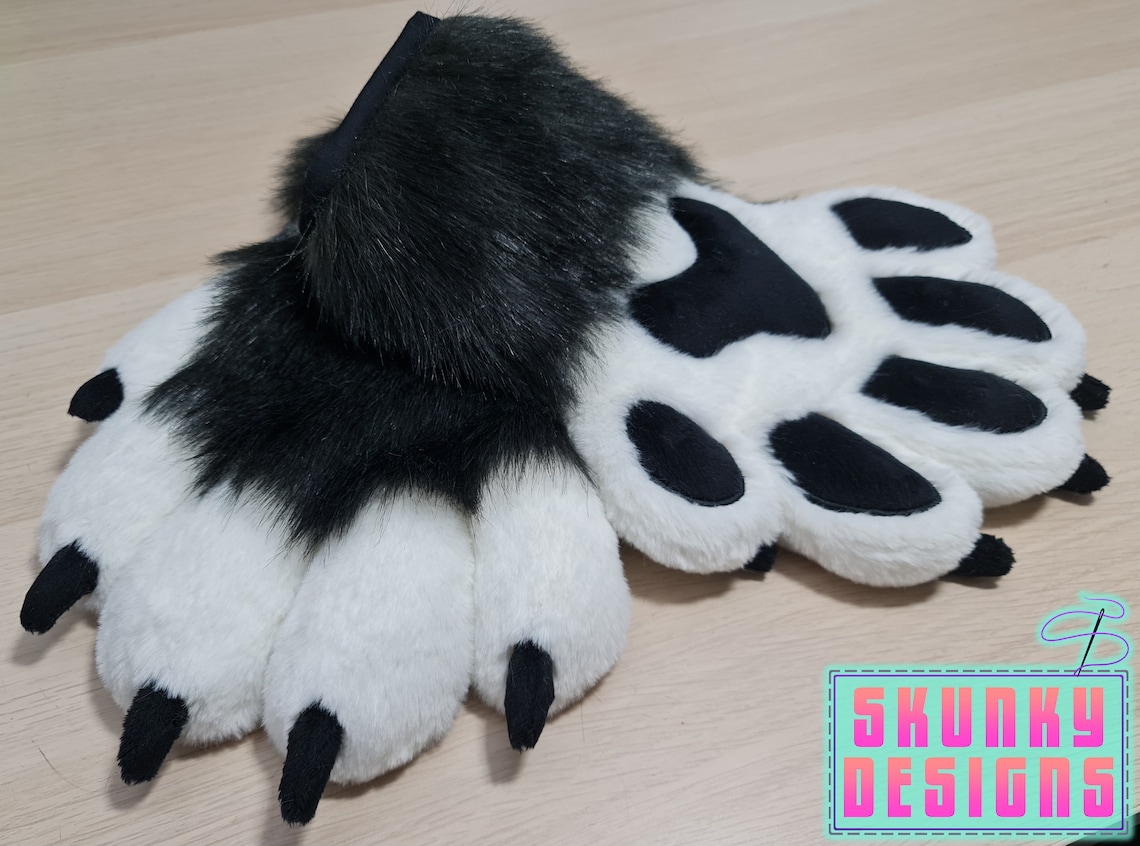 PATTERN Slim-style Puffy 5 Finger Hand Paws High Detail - Etsy