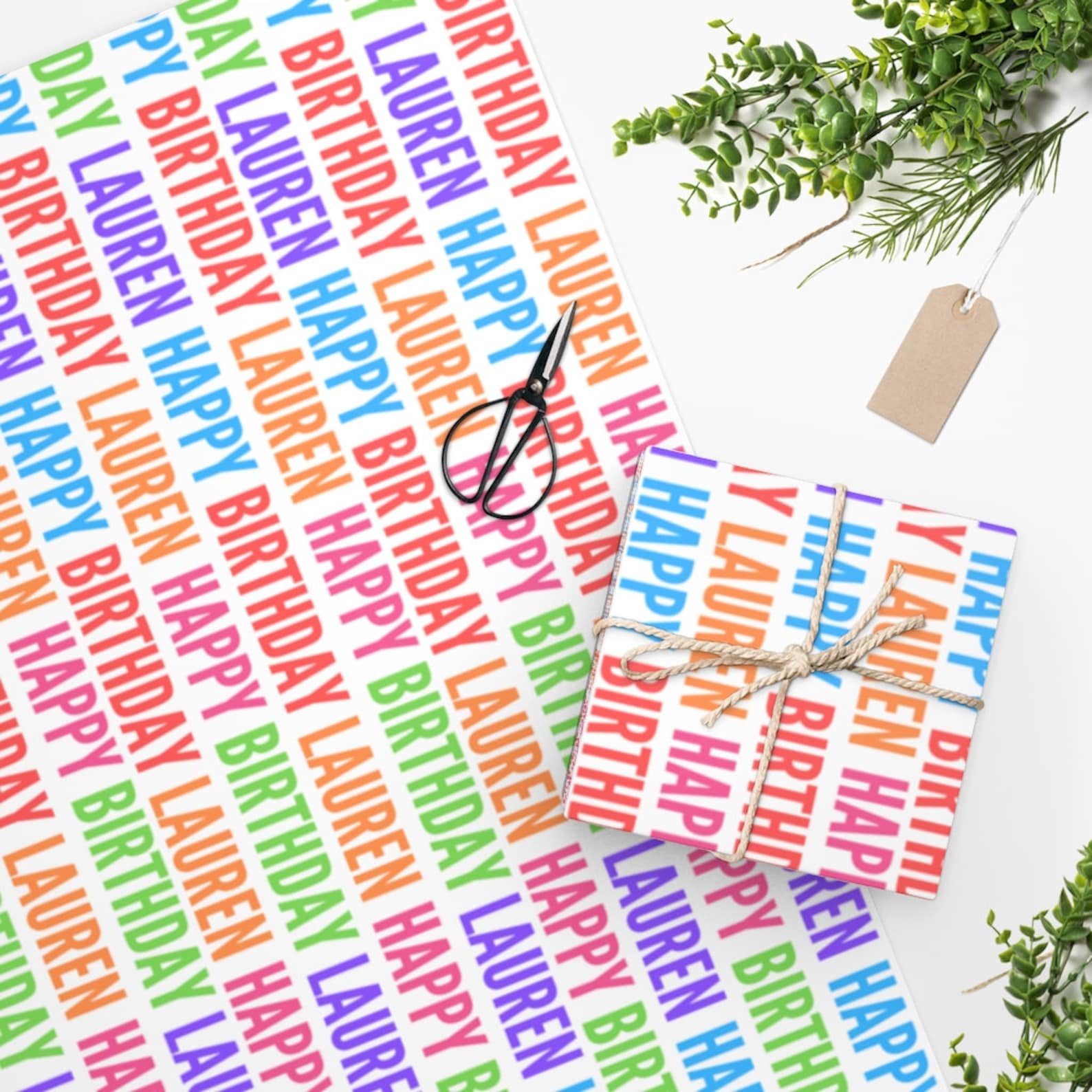 Birthday Name Gift Wrap Personalized Name Wrapping Paper Etsy birthday-name-gift-wrap-personalized-name-wrapping-paper-etsy
