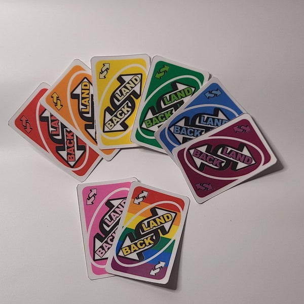 Uno Reverse Card Stickers - Etsy Ireland