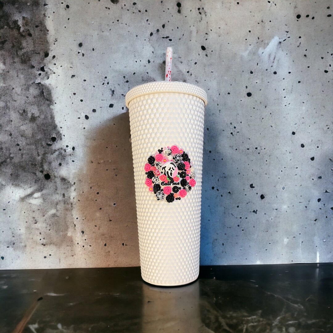 Floral Ghostface Tumbler Cup - Etsy