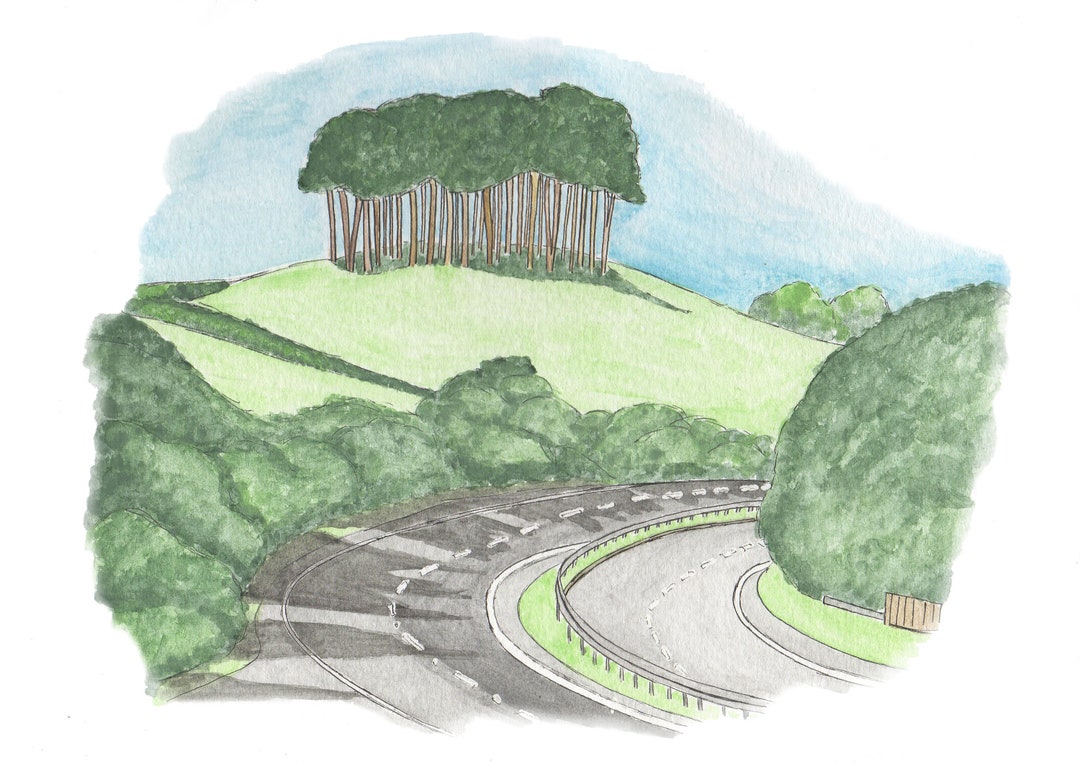 Art Print- Nearly Home Trees- Cornwall - Etsy UK