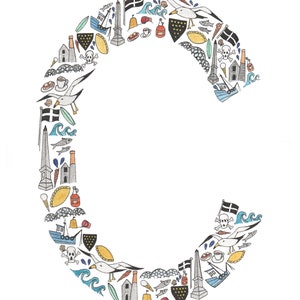 Cornish Art Cornwall Souvenir Art Print - Etsy UK