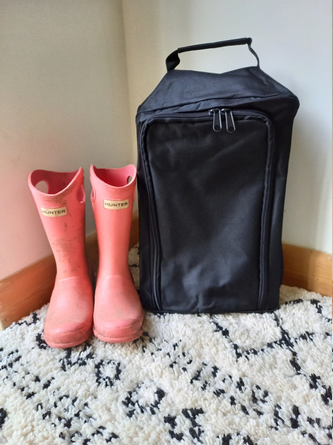 Childrens Welly Boot Bag With Handle Personalised - Etsy