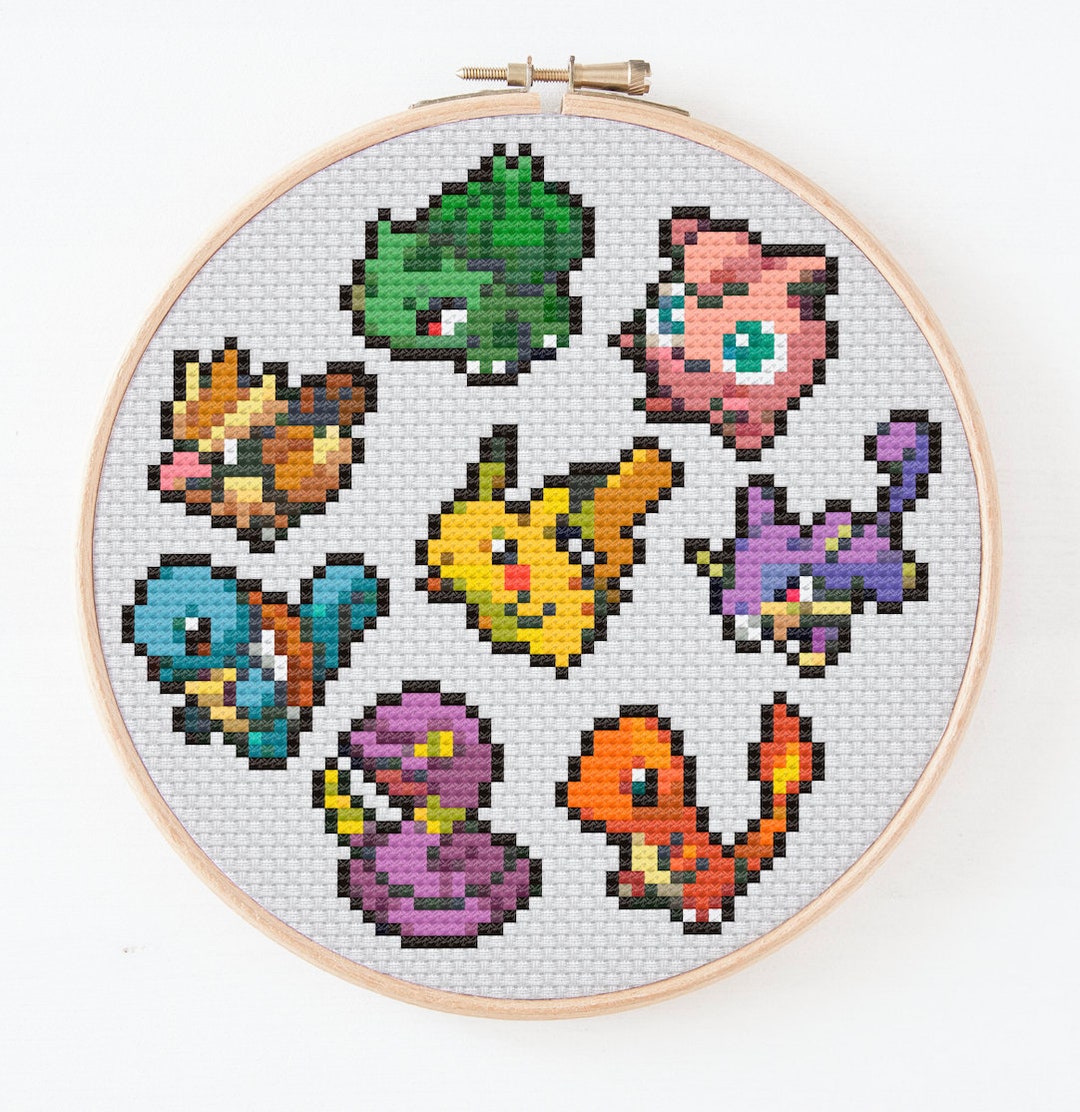 Pokemon Gen 1 Cross Stitch Pattern - Etsy Australia