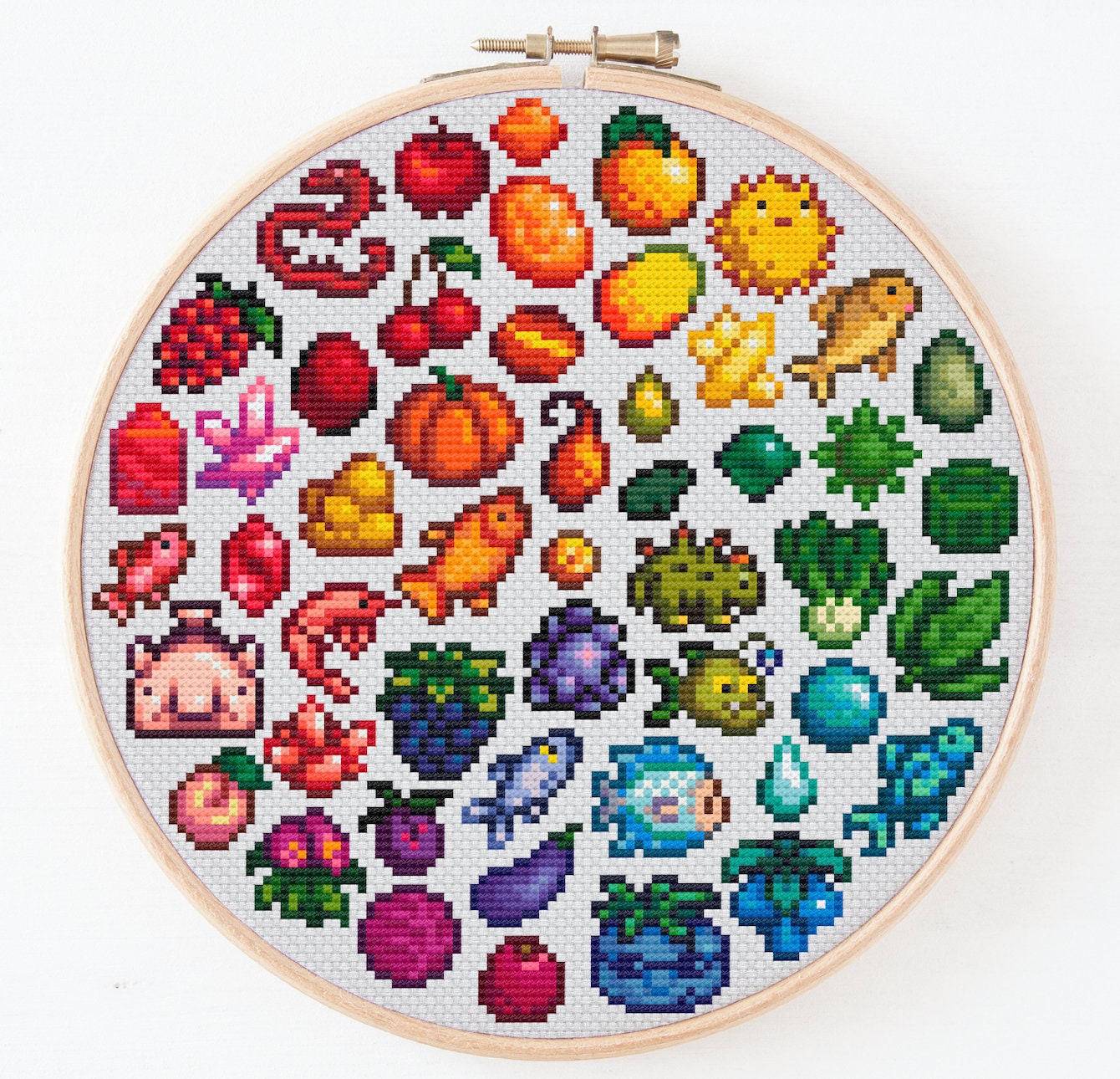 Stardew Valley Rainbow Cross Stitch Pattern - Etsy