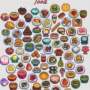 Stardew Valley Food Cross Stitch Pattern - Etsy