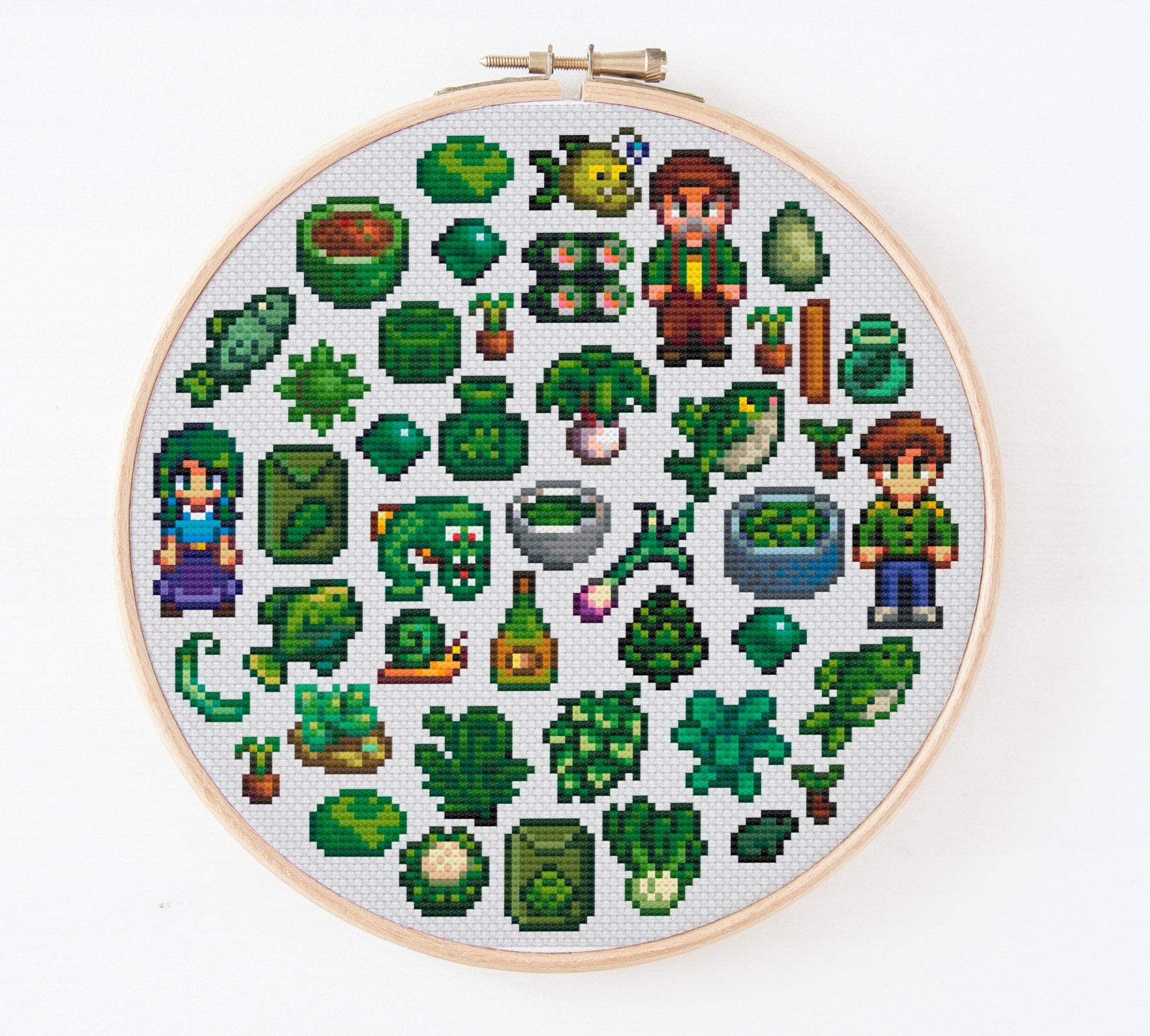 Stardew Valley Green Cross Stitch Pattern - Etsy
