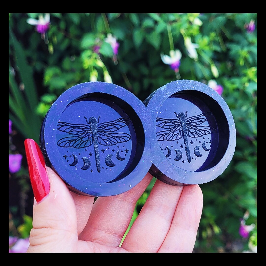 Dragonfly Moons Wax Melt Silicone Mould - Etsy
