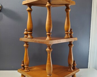 Spindle Wood Wall Shelf - Etsy