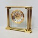 Vintage Clock Beveled Glass Quartz Clock - Vintage Desk Table or Mantle ...