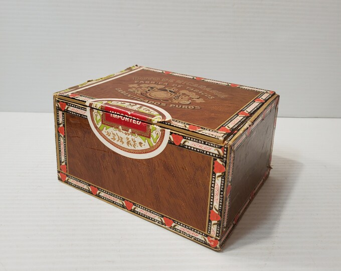 Vintage Brand Cigar Box, Empty Cigar Box, Storage, Keepsake Storage ...