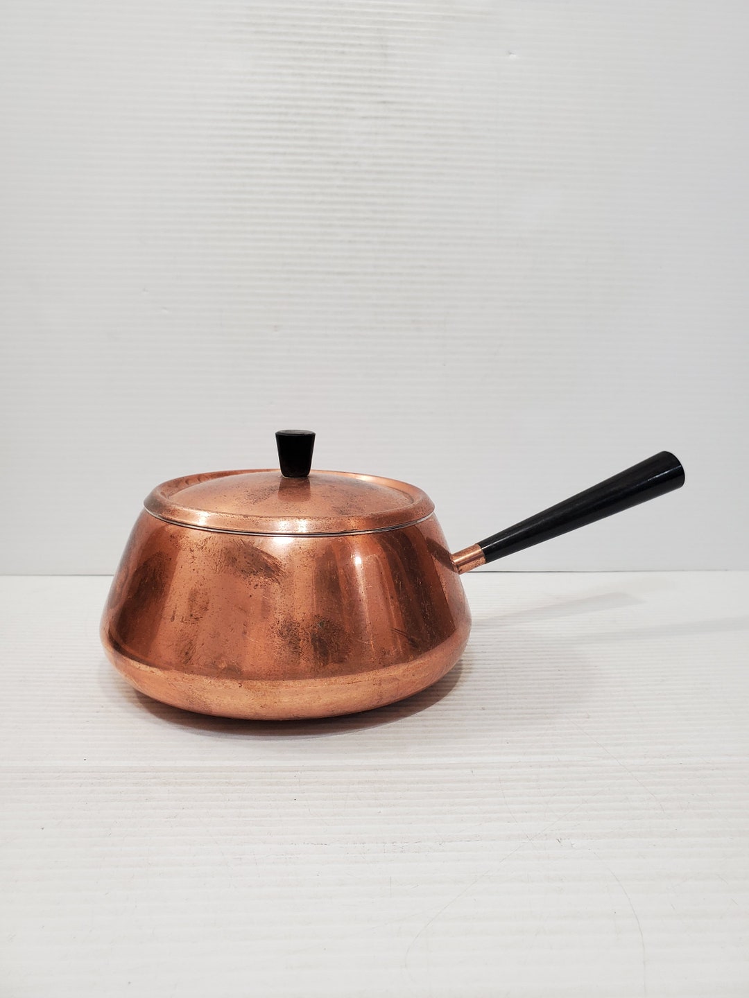 Handmade Copper Frying Pans Handmade Copper Pot. Brass Handled Copper ...