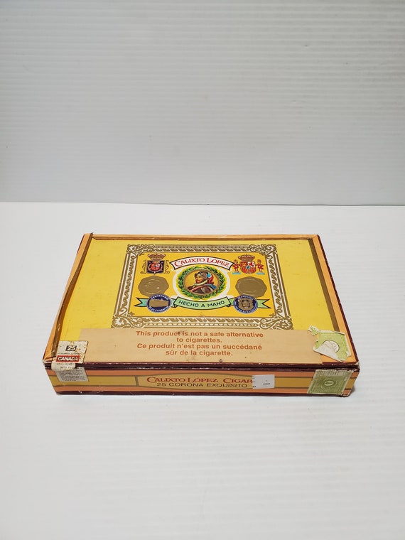 Vintage Brand Cigar Box Empty Cigar Box Storage Keepsake - Etsy