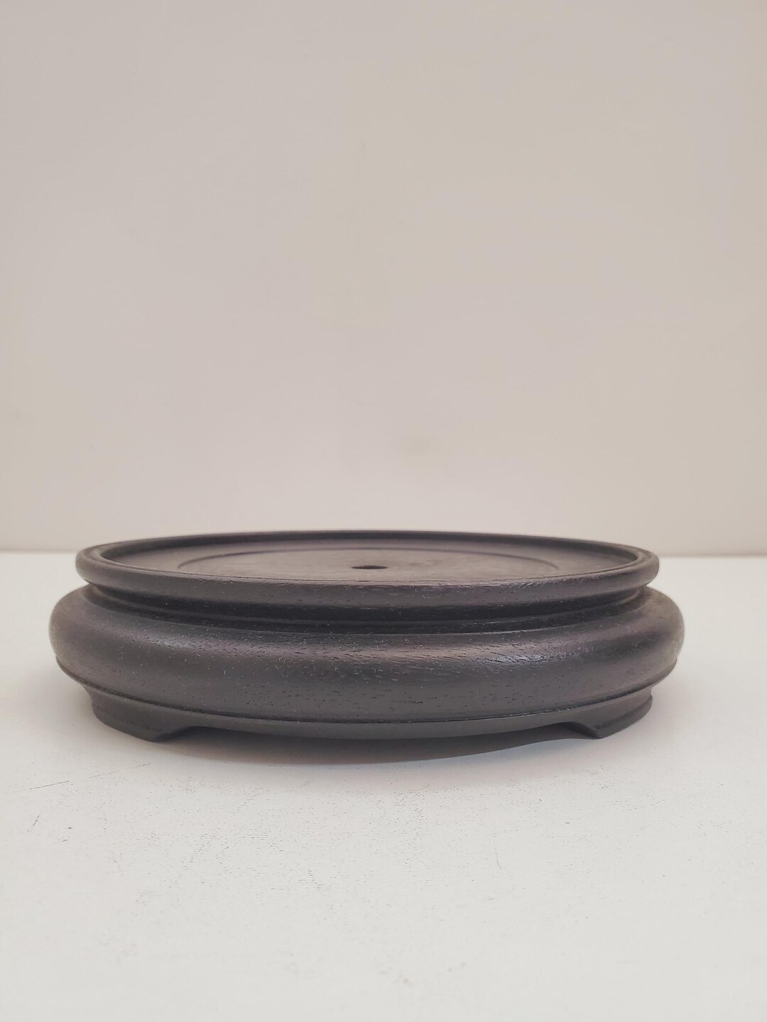 Vintage Round Base for Pot,figurine, Vase Base,oriental Darkbrown Base ...