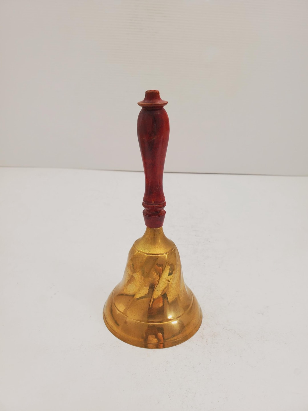 Vintage Brass Hand Bell - Handheld Solid Brass Bell With Charming Tone ...