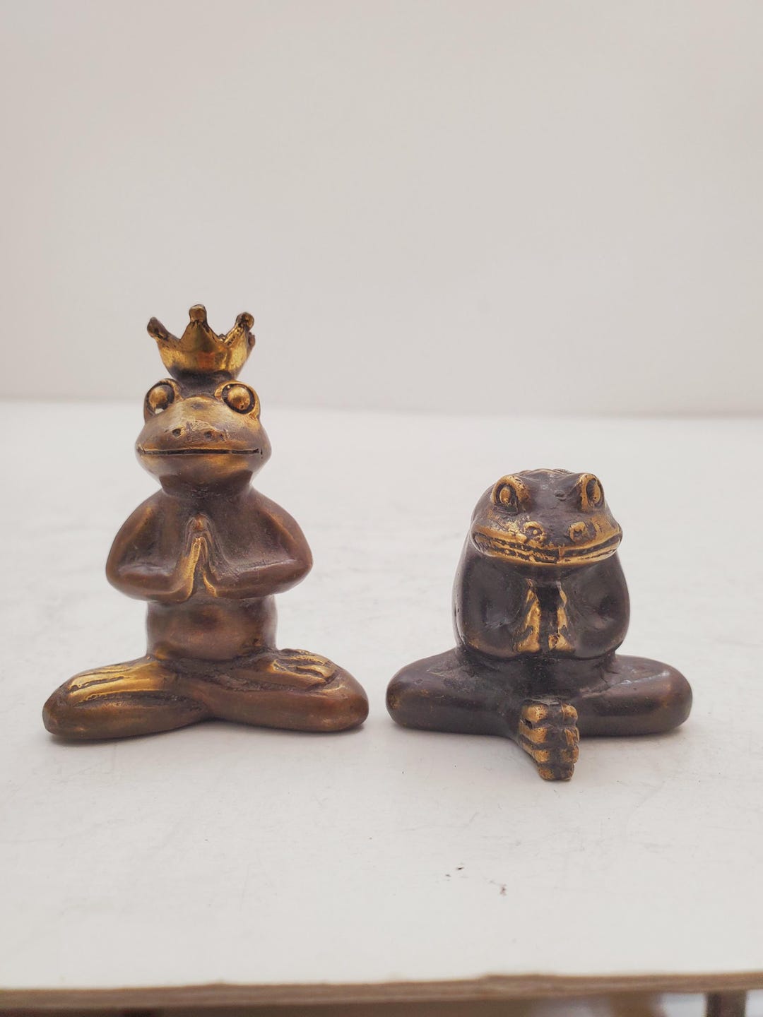 Zumba Frog Yoga Statue | Brass Worship Frog Meditation Idol | Nature ...
