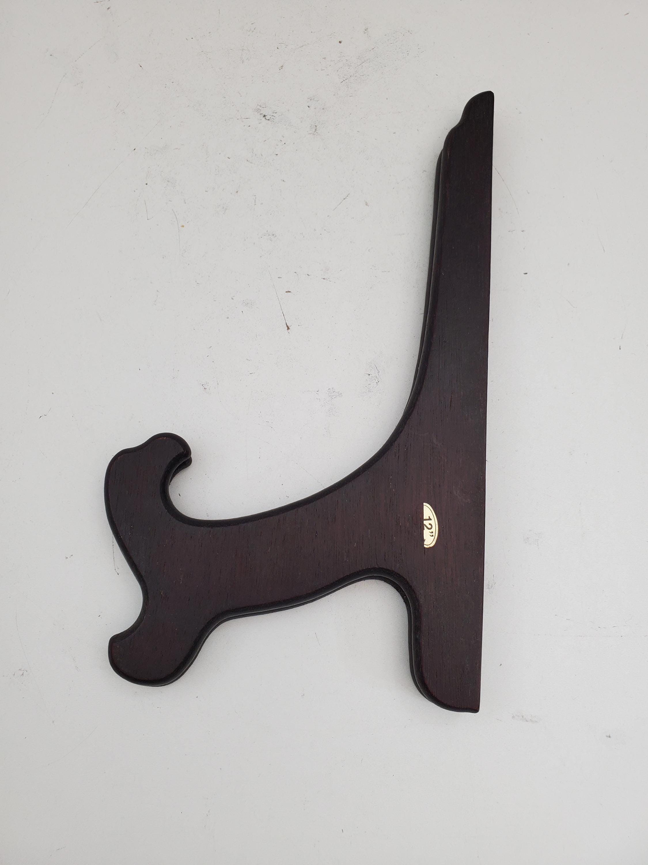 Wood 12 Inch Plate Stand, Picture Easel, Tabletop Stand, Photograph ...