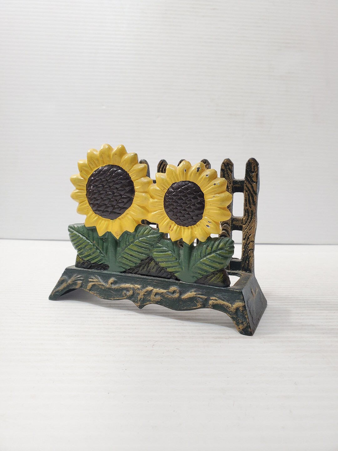 Vintage Sunflower Metal Letter Rack Vintage Metal Letter - Etsy
