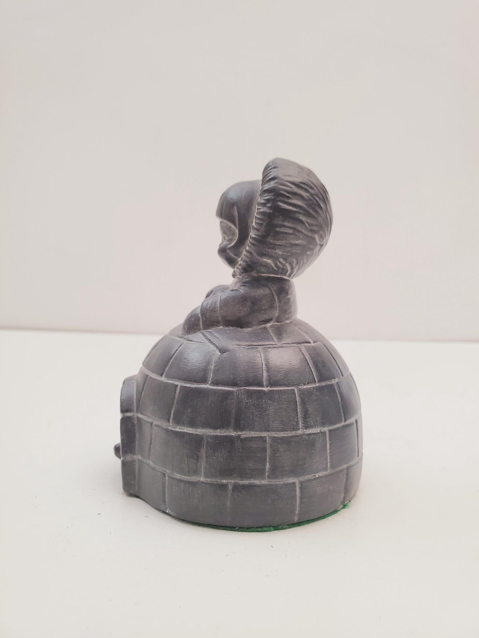 Inuit Art Ceramic Figurine, Canadian Figural Igloo Eskimo Inuit ...
