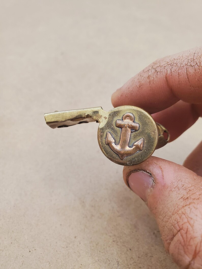 Vintage Circa 1980's Athletic/alert Whistle, Brass - Etsy