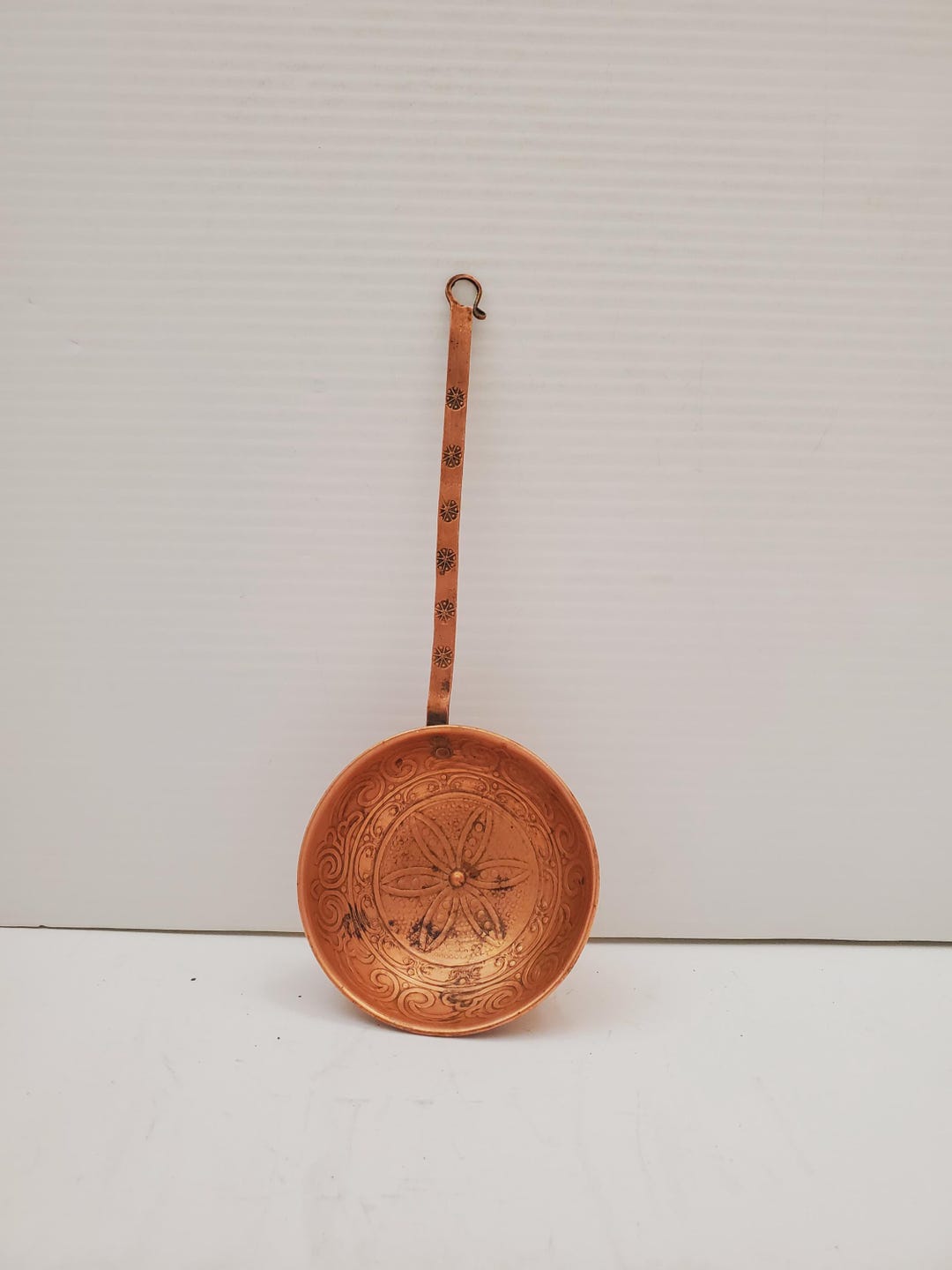 Vintage Copper Kitchen Wall Ladle 1950s Copper Ladle Kitchen Utensil ...