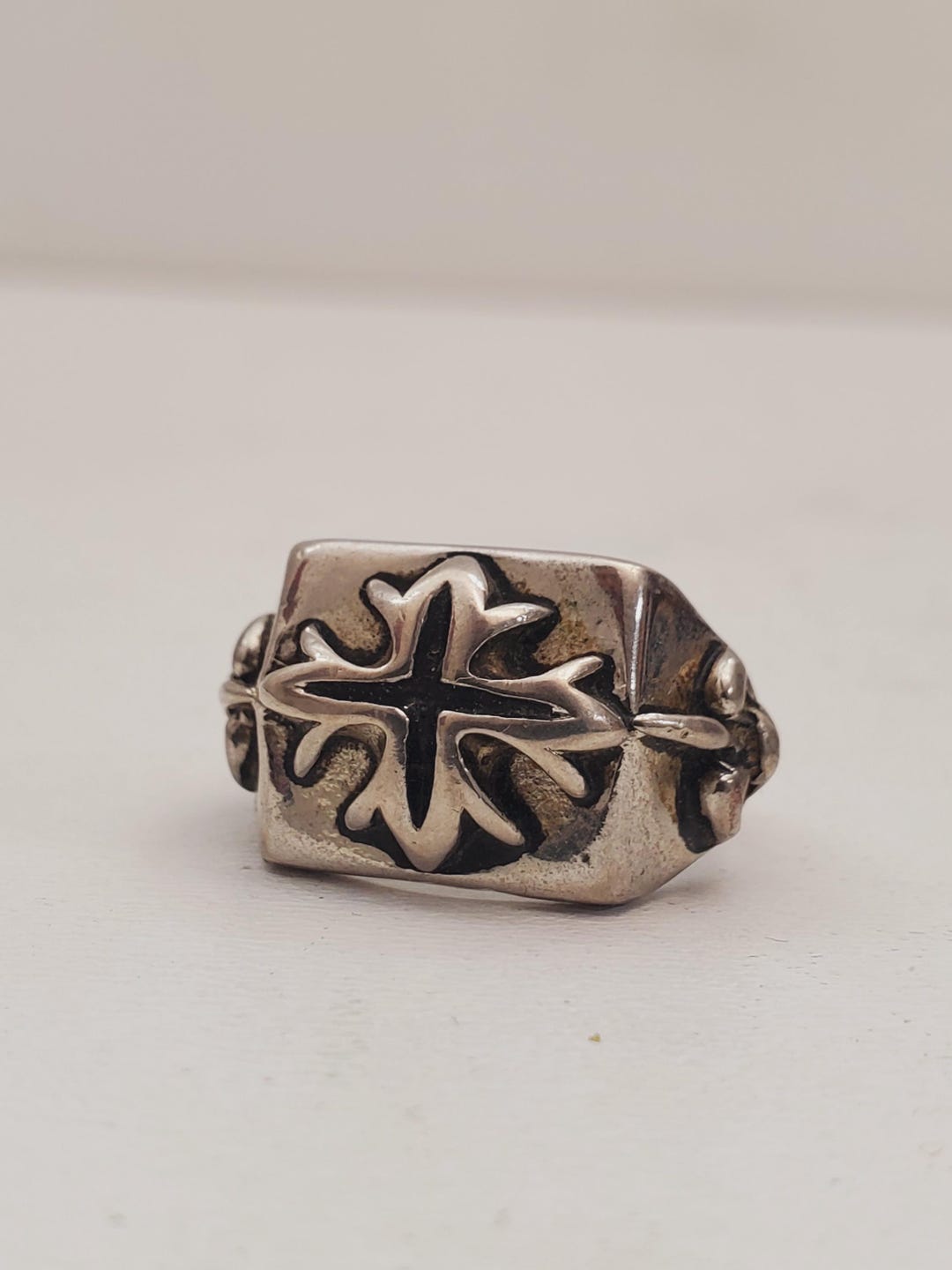 Iron Cross Ring, Maltese Cross Ring, Men's Ring, Biker Accessories - Etsy