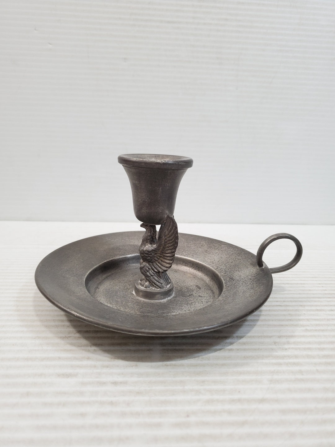 Vintage Pewter Candlestick Holder Fancy Home Decor Candle Holder ...