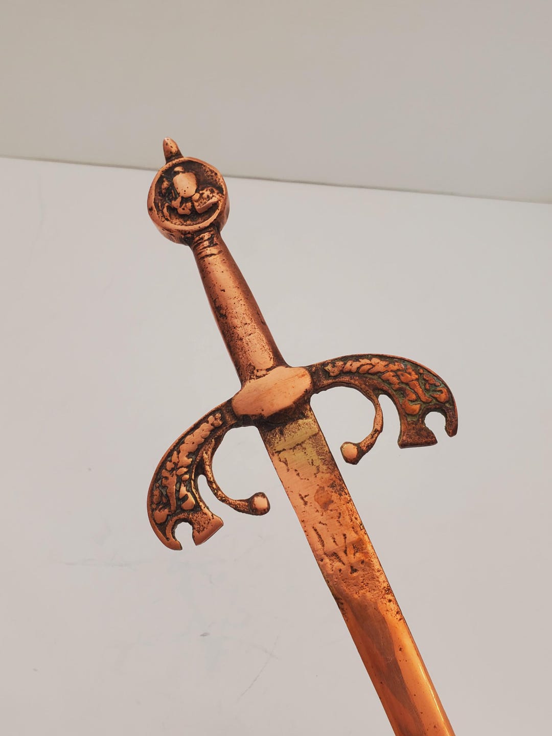 Hand Crafted Copper Sword, Short Sword, Vintage Sword Handmade Copper Anniversary Gift for Him ...