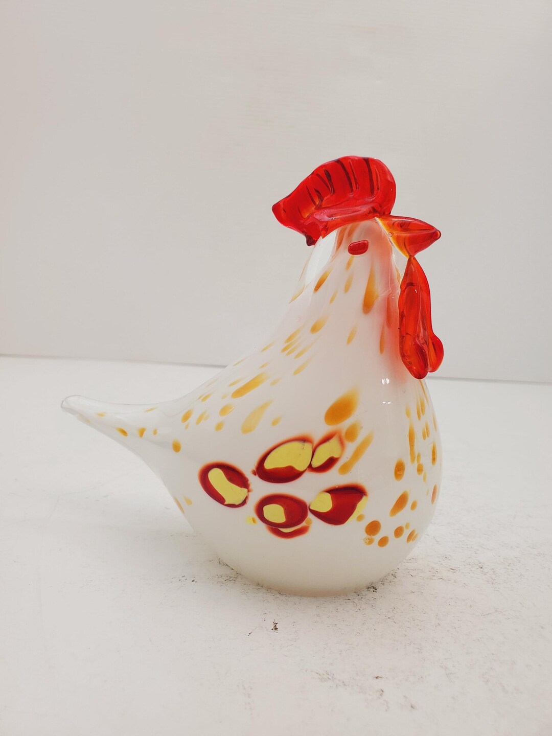 Vintage Venetian Murano Glass Rooster Italy- Art Glass Rooster Solid ...