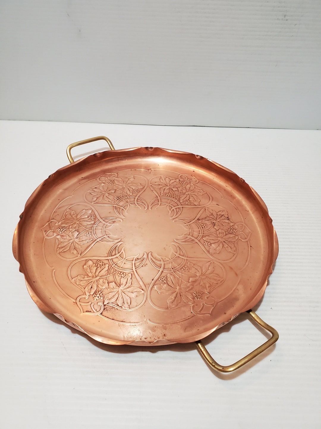 Handmade Copper Tray, Vintage Tray, Copper Decor, Copperware, Tray ...