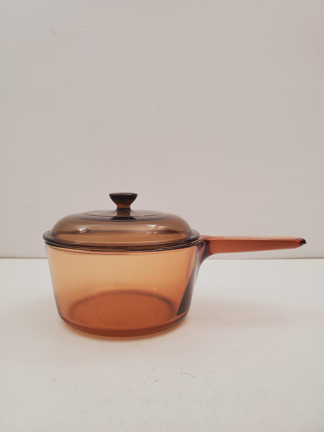 Vintage Corning Visions Visionware Amber Brown Glass 1.5 Litre Dutch ...