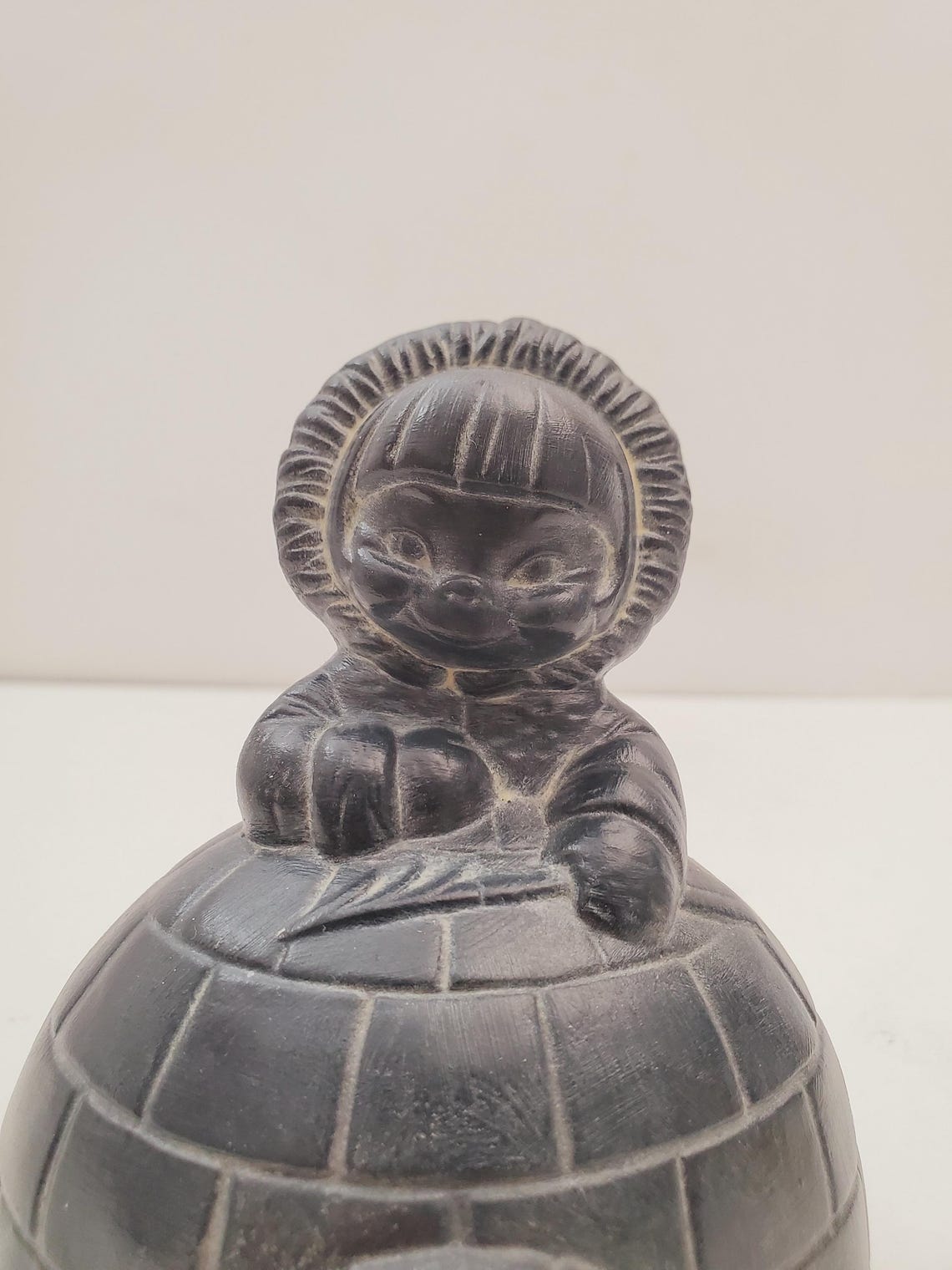 Inuit Art Ceramic Figurine, Canadian Figural Igloo Eskimo Inuit ...