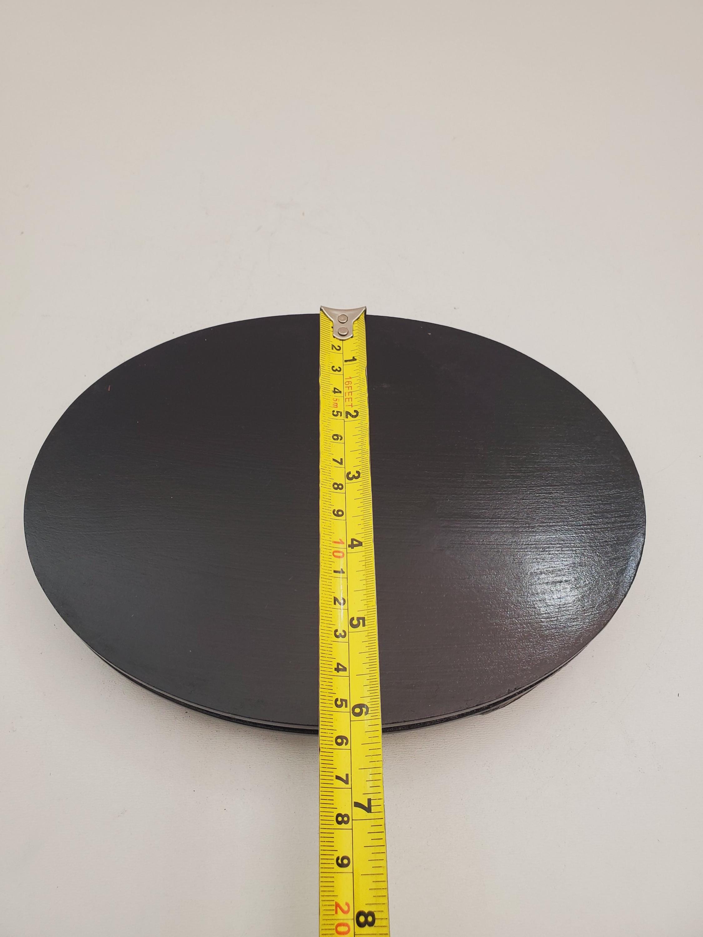 Vintage Oval Base for Pot, Vase Base, Oriental Wooden Balck Base, Base ...