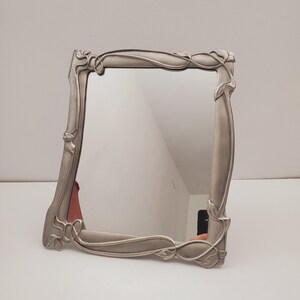 Vintage Seagull Pewter Tabletop Mirror Ornate Glass Mirror Decorative ...